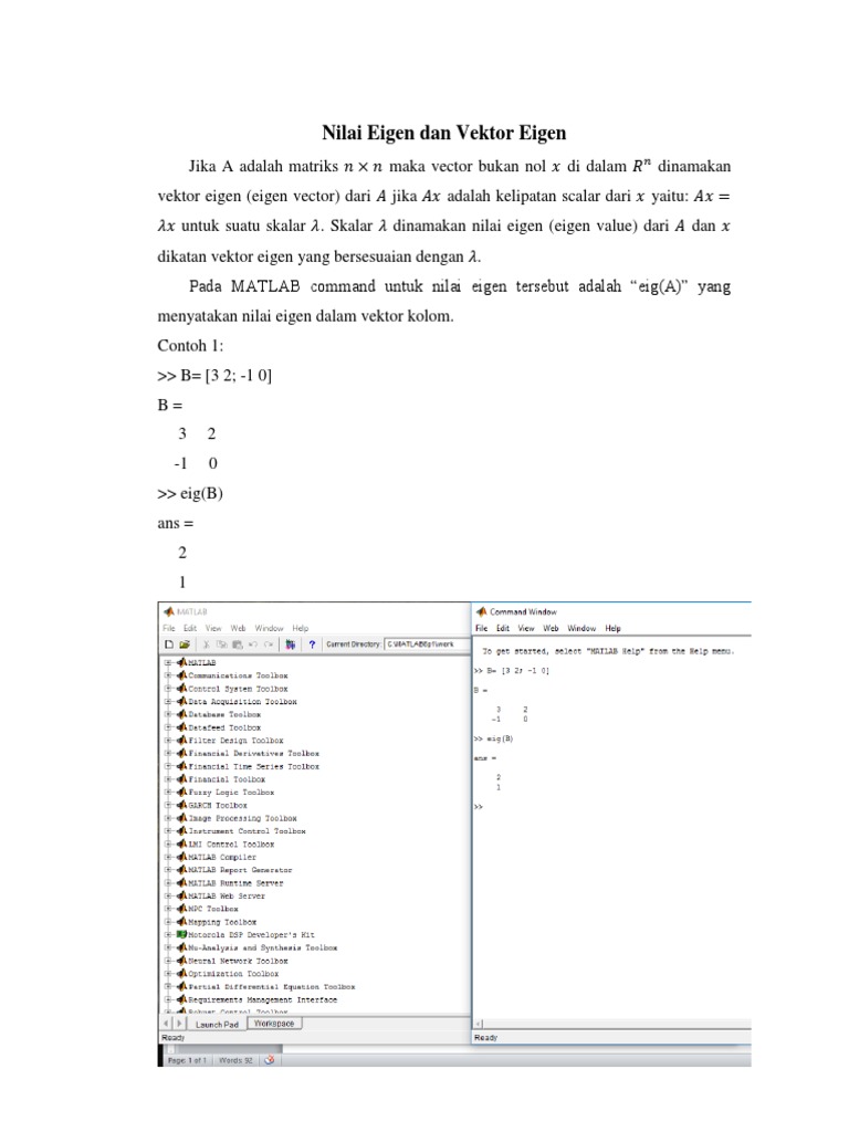 Nilai Eigen Dan Vektor Eigen | PDF