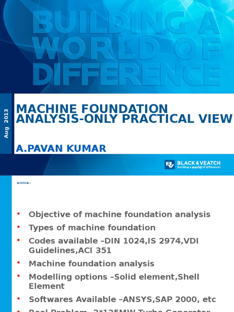 Machine Foundation Analysis and Design | PDF | Normal Mode | Applied And Interdisciplinary Physics