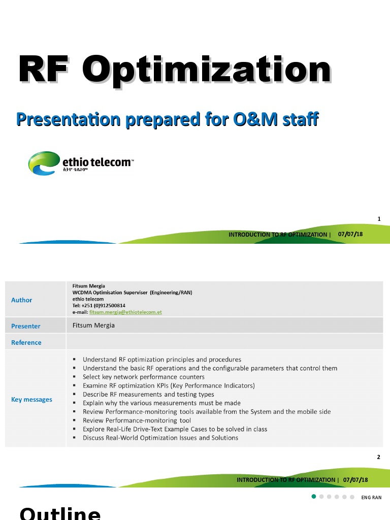 RAN Optimization Version 2 | PDF | High Speed Packet Access | Mathematical Optimization