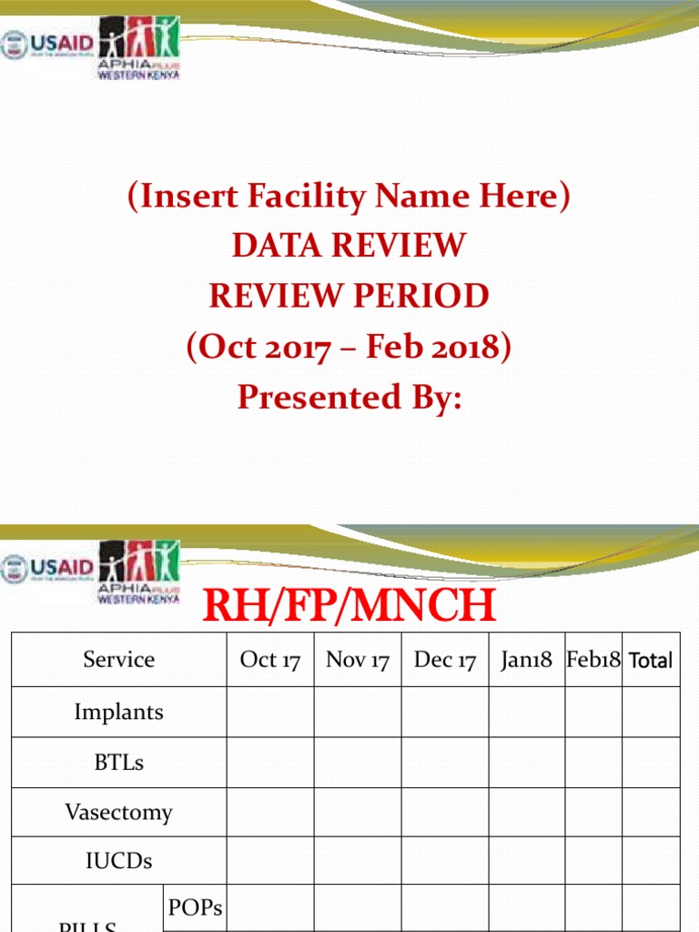 Data Review Meeting Template - 2018 Final-1 | Download Free PDF ...