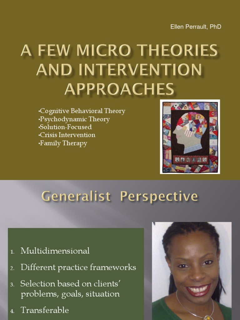 Micro Theories and Intervention | PDF | Cognitive Behavioral Therapy ...