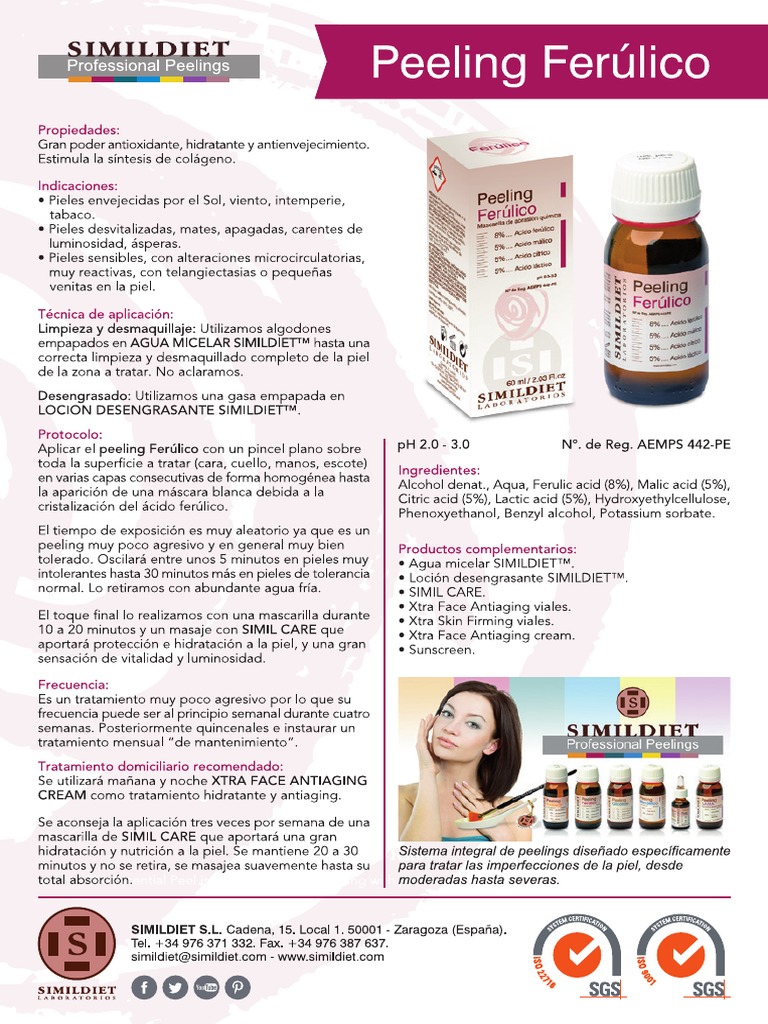 Flyer Peeling Ferulico SP | PDF