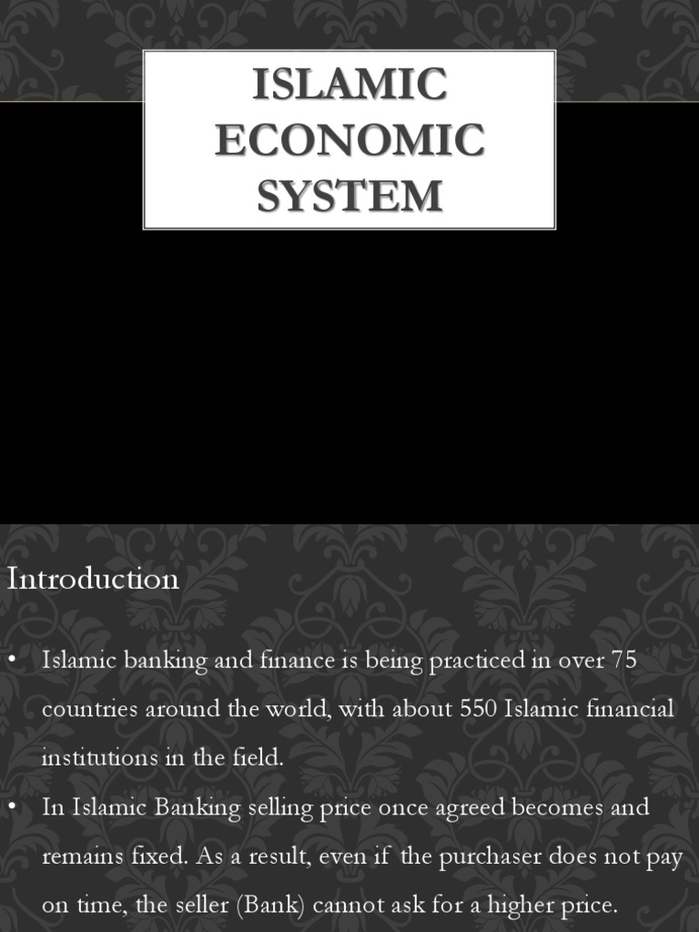 Islamic Economic System | PDF | Islamic Banking And Finance | Economies