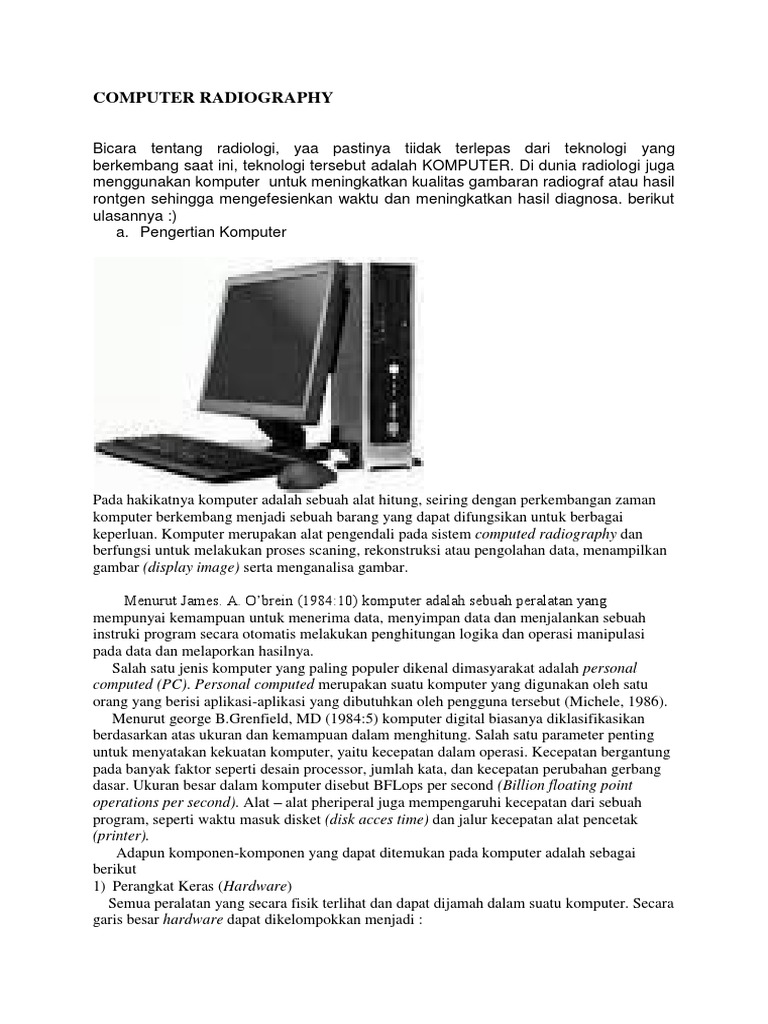 Computer Radiography | PDF