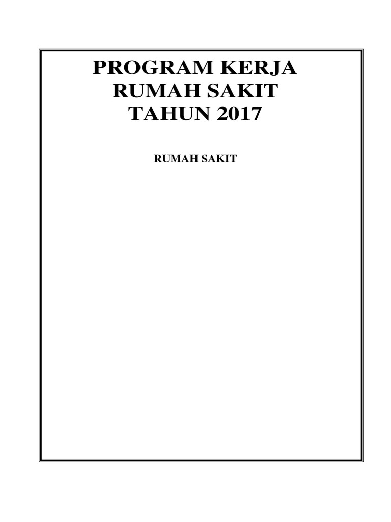 Draft Program Kerja 2017 | PDF