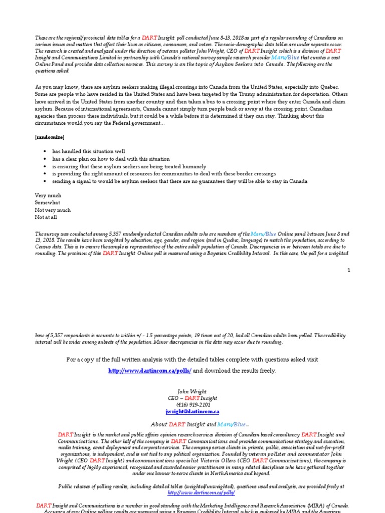 Asylum Seekers GEO Data Tables | PDF | Opinion Poll | Marketing Research