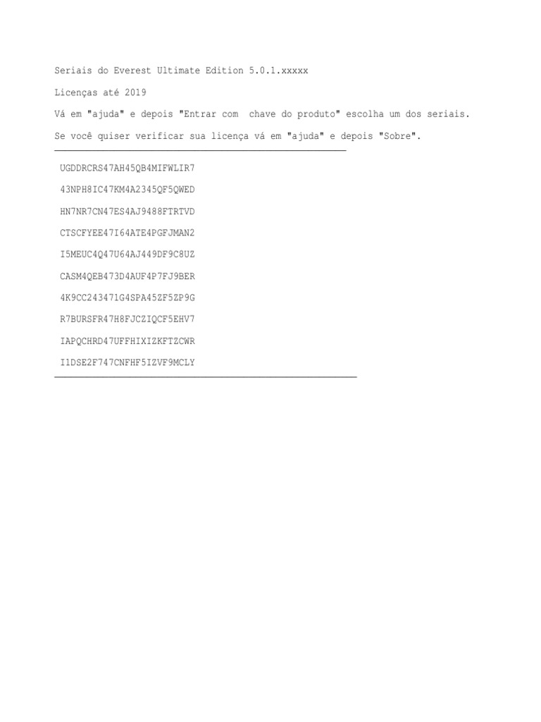 Serial Everest Ultimate Edition | PDF