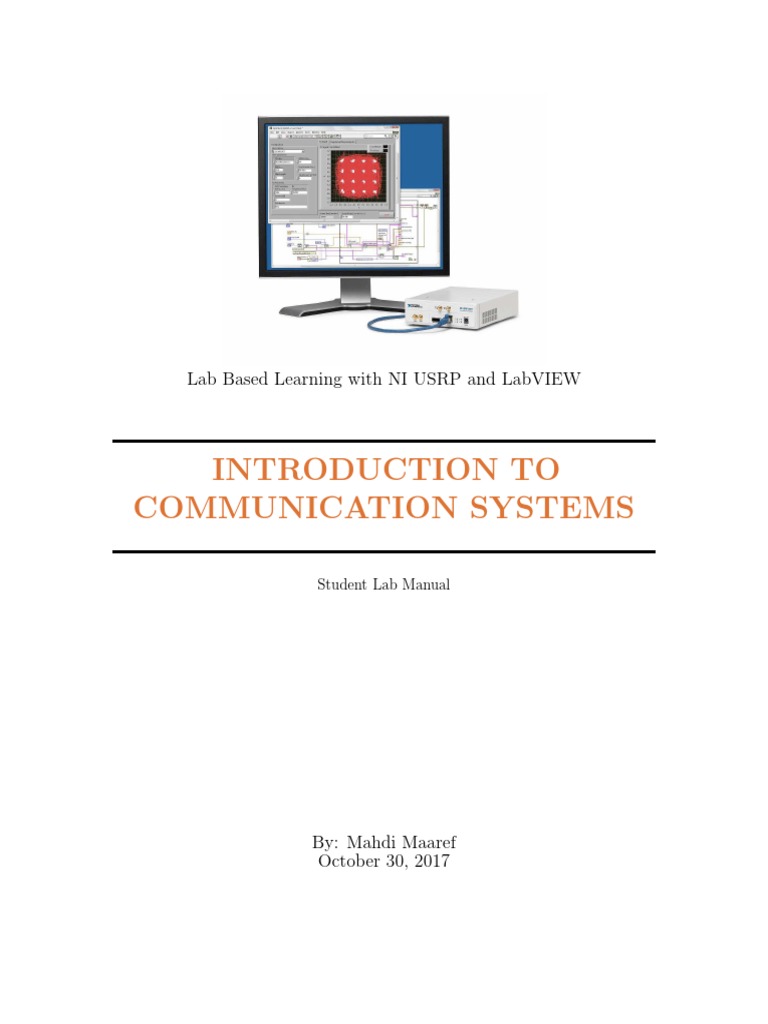 Introduction To Communication Systems Using Ni Usrp And Labview A 6744