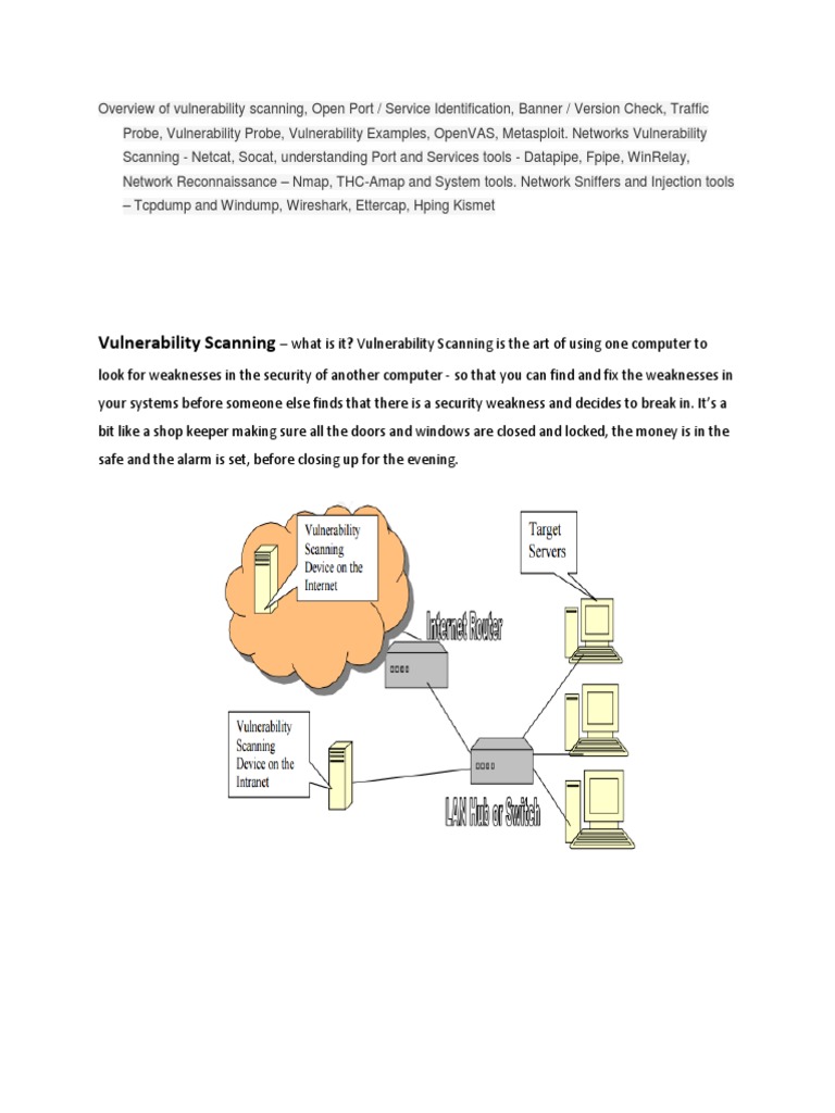 Overview of Vulnerability Scanning | PDF | Vulnerability (Computing) | Firewall (Computing)