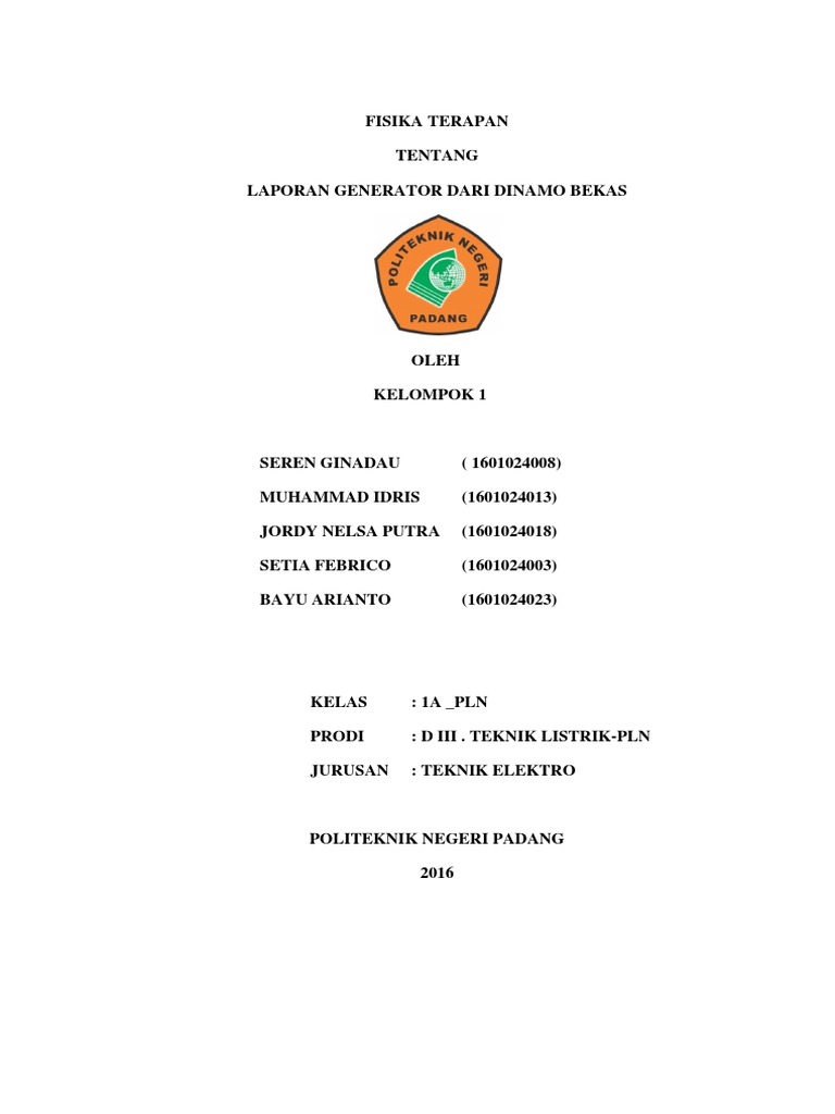 Laporan Generator | PDF