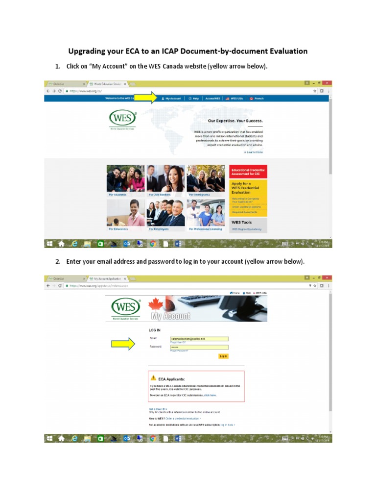 Instructions For Upgrading Your ECA To An ICAP Evaluation | PDF