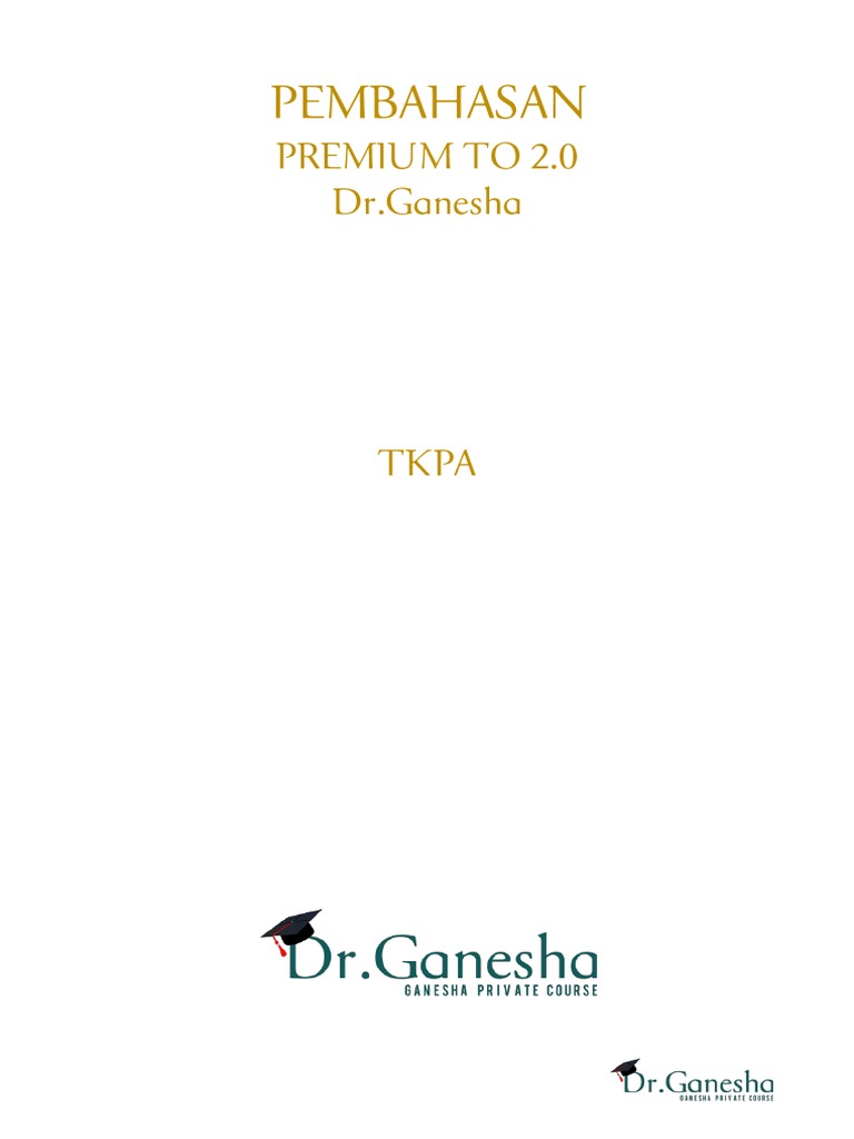 Pembahasan To 2.0 Tkpa DR - Ganesha | PDF