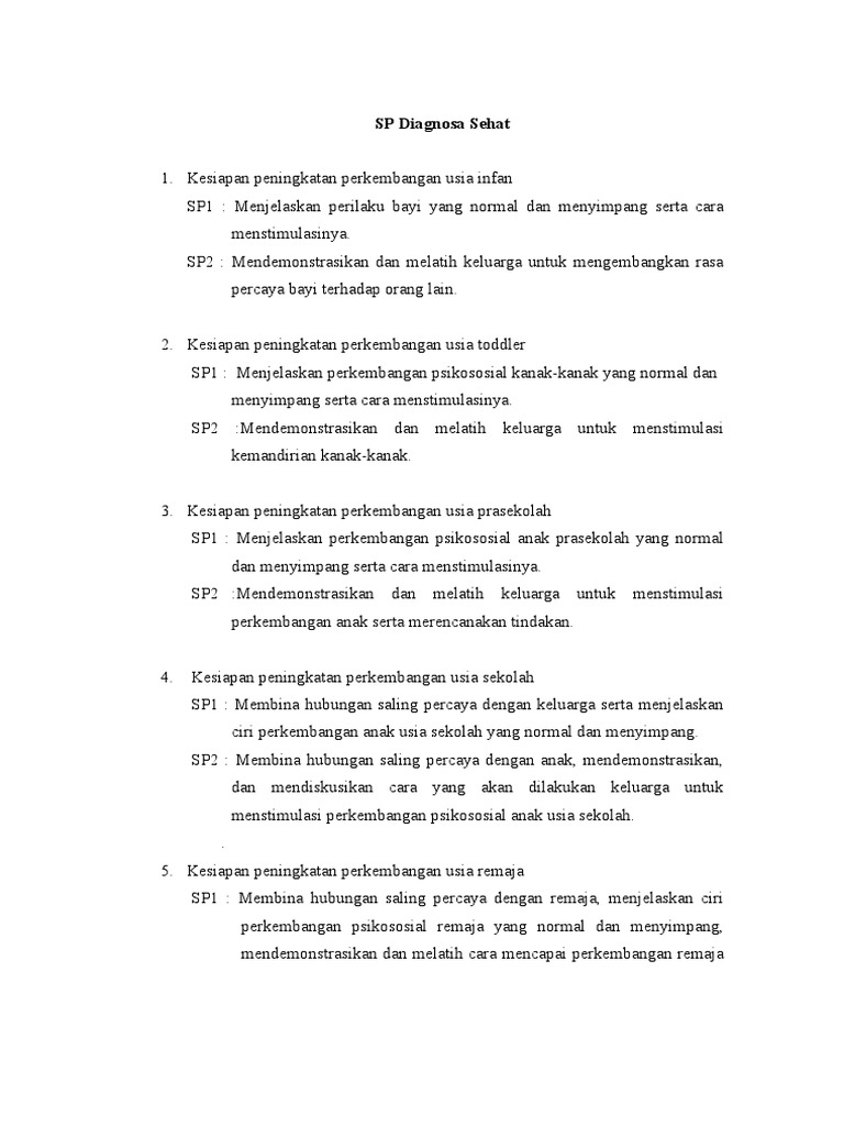 SP Keperawatan Jiwa | PDF