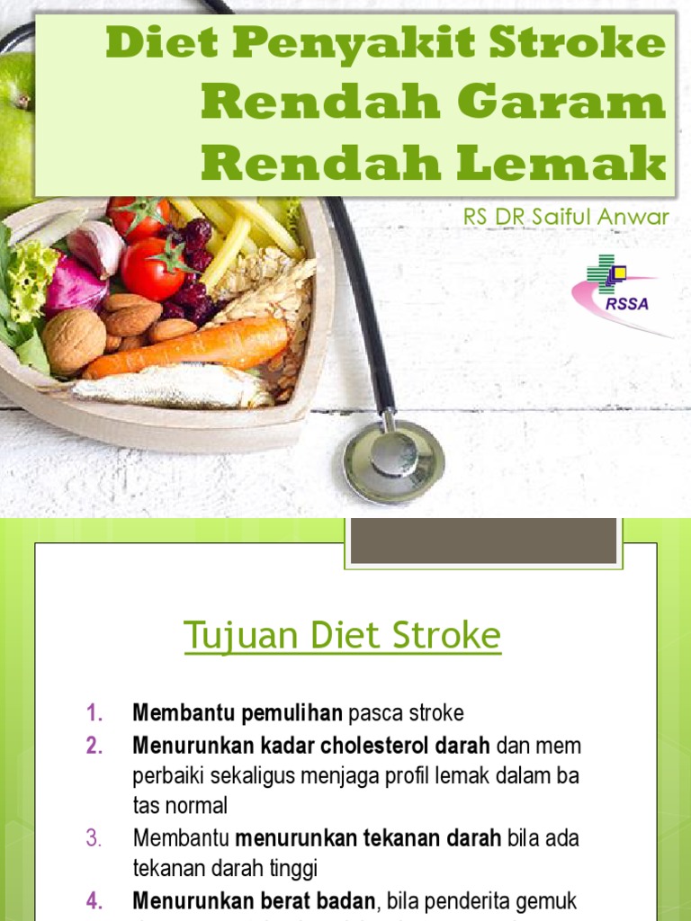Menu Diet Sehat untuk Penderita Stroke | PDF