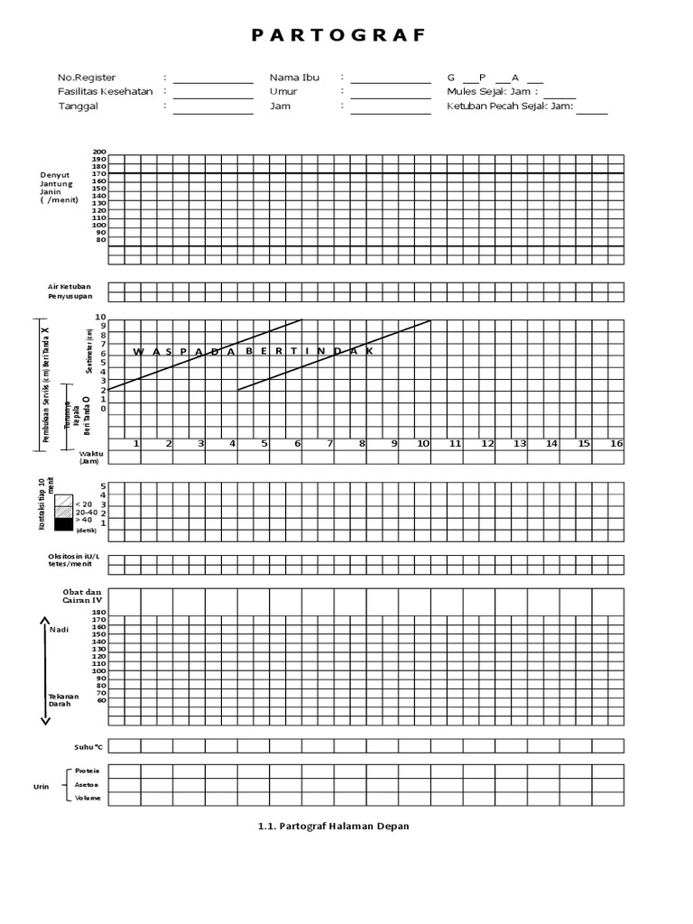 Partograf: Monitoring Persalinan | PDF