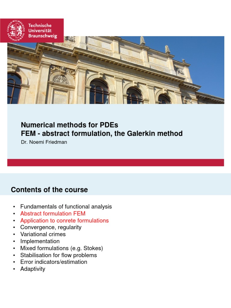 Galerkin Method | PDF | Partial Differential Equation | Finite Element ...