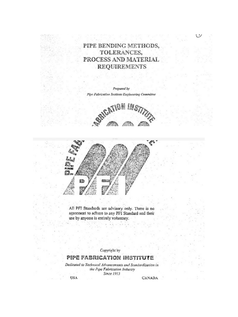 Norma ES-24, Pipe Bending Tolerances | PDF