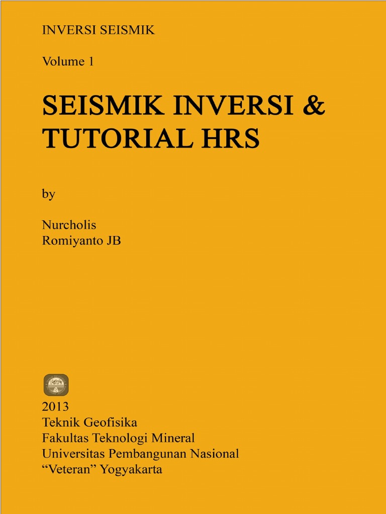 Seismik Inversi & Tutorial HRS PDF | PDF