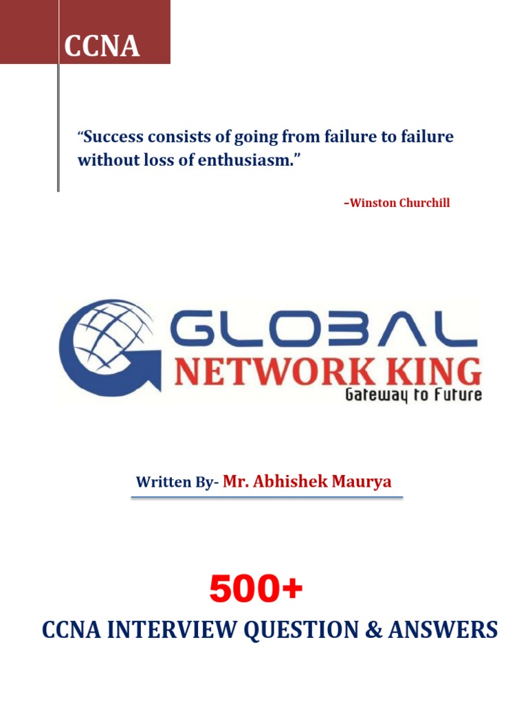 Most Important CCNA Networking Question | PDF | Network Switch ...