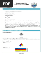 Ficha de Seguridad Reactivo de Biuret | PDF | Agua | Química