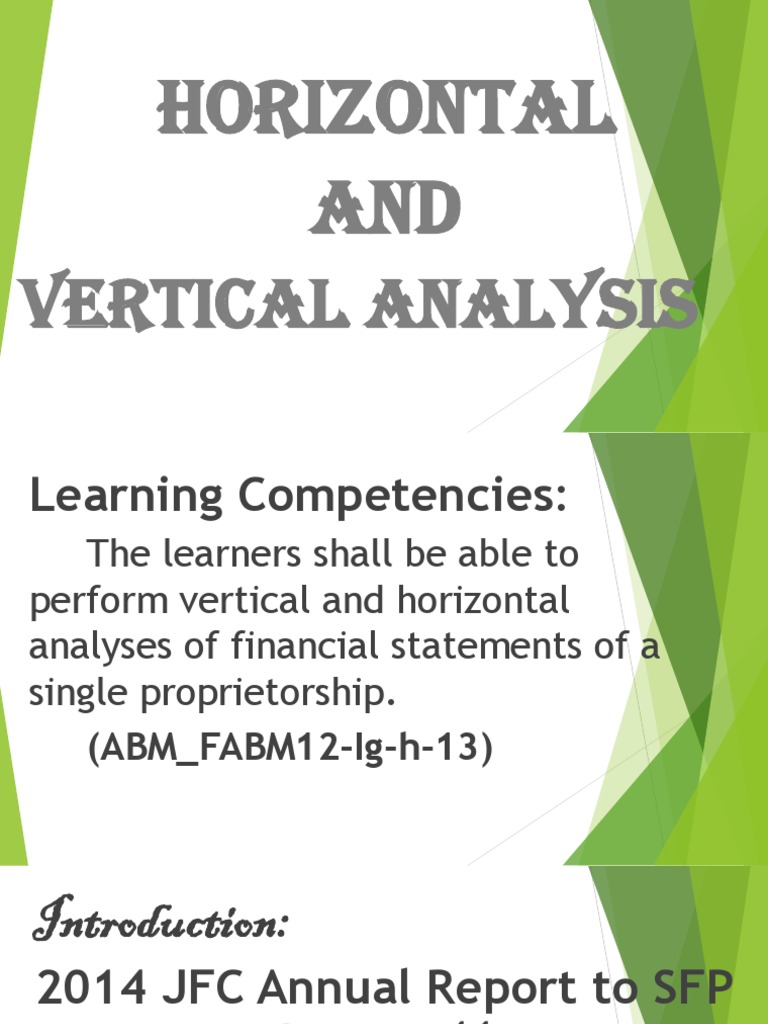 Horizontal and Vertical Analysis | PDF | Expense | Revenue