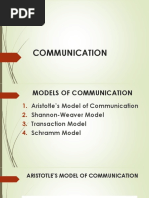 Linear Model of Communication | PDF | Public Speaking | Communication