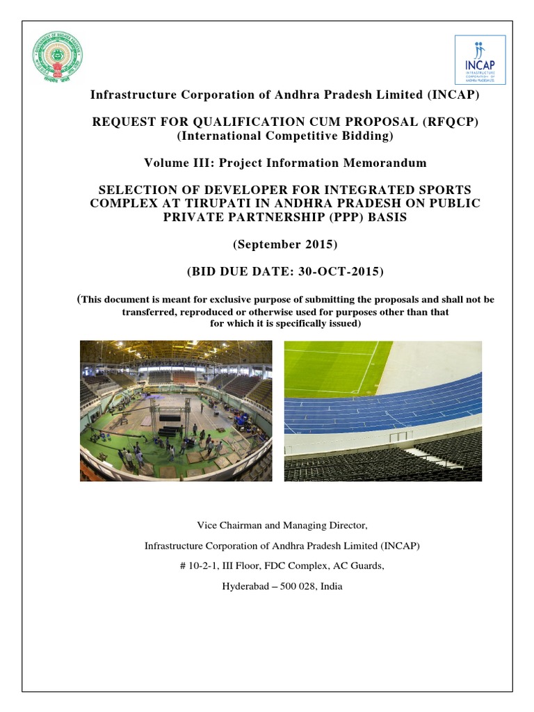 Development of a World-Class Integrated Sports Complex in Tirupati: An ...