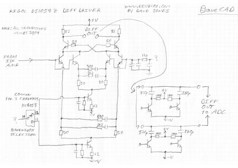 Rigol DS1054Z Schematic DiffAmp PDF | PDF