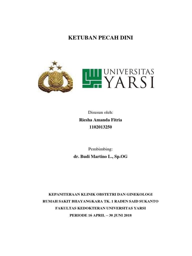 Ketuban Pecah Dini | PDF | Kesehatan Holistik