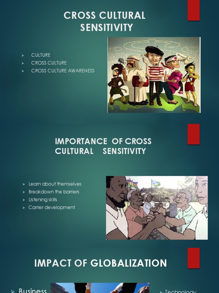 Cross Cultural Sensitivity: Culture Cross Culture Cross Culture ...