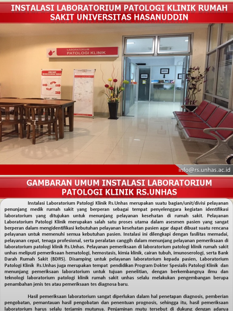 LAB. Patologi Klinik | PDF | Pengembangan Diri | Sains & Matematika
