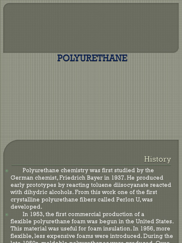Polyurethane | PDF | Polyurethane | Materials Science