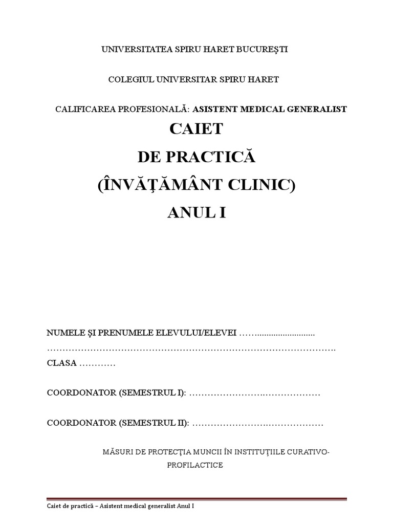 MODEL Completat Caiet de Practica AMG | PDF