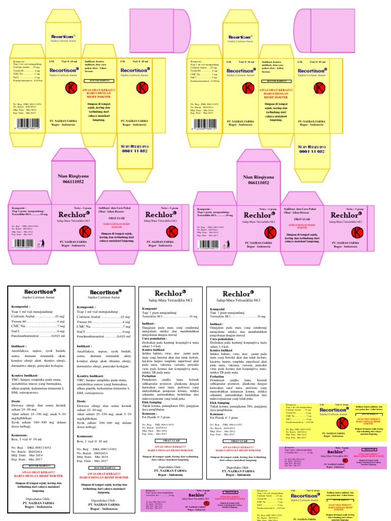 5 - Injeksi Kortison + Salep Mata Tetrasiklin | PDF