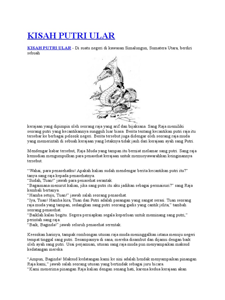 Kisah Putri Ular | PDF