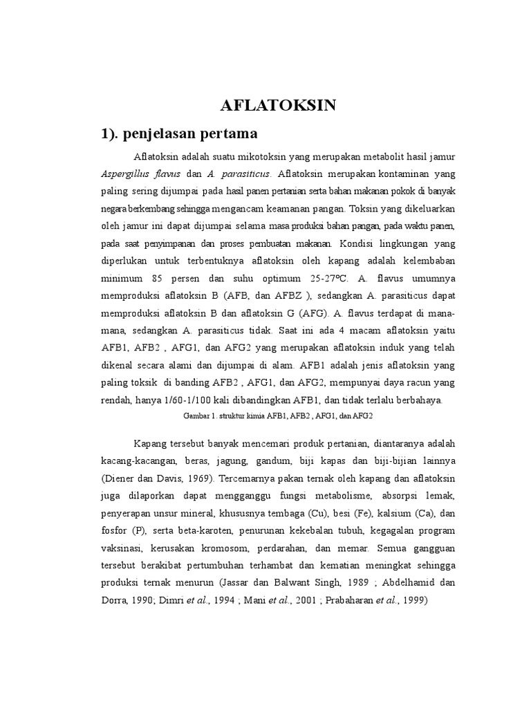 AFLATOKSIN | PDF | Sains & Matematika