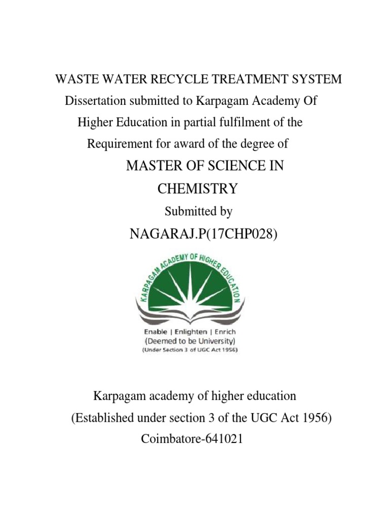 Master of Science in Chemistry | PDF