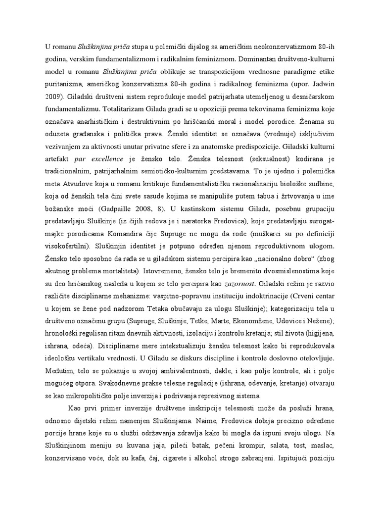 Sluskinjina Prica | PDF