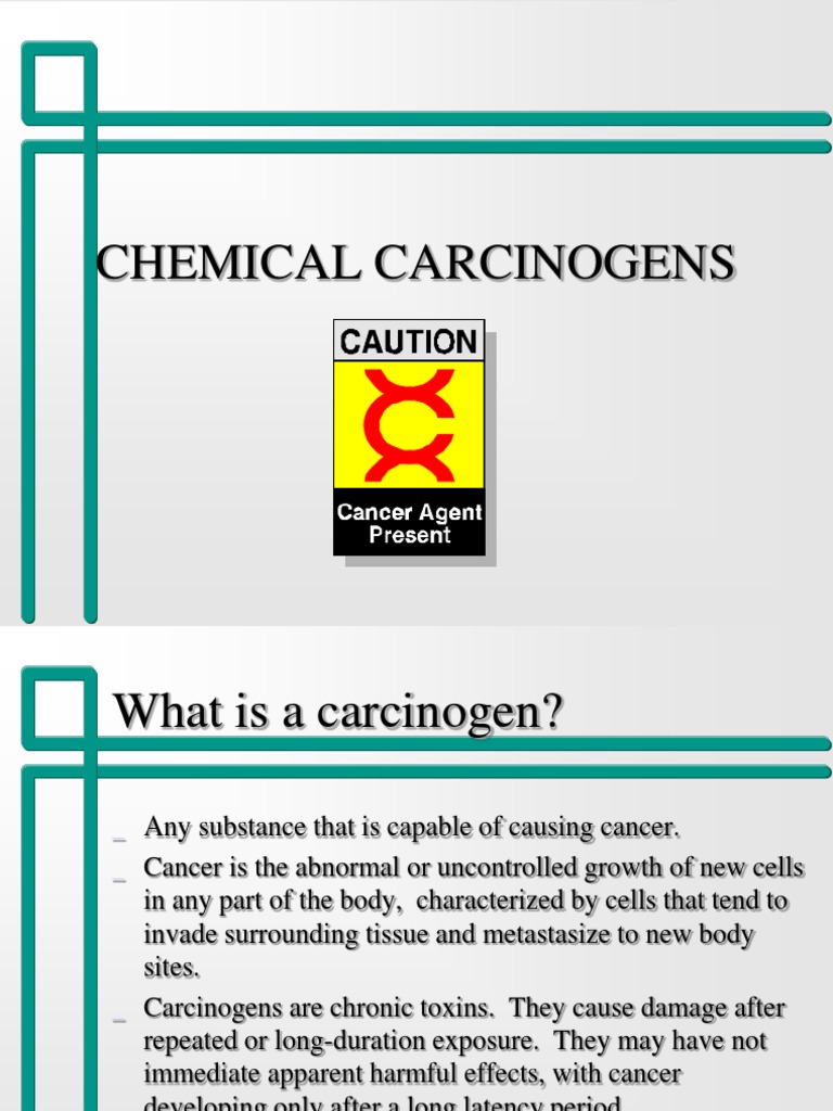Carcinogens PP | Carcinogen | Mutagen