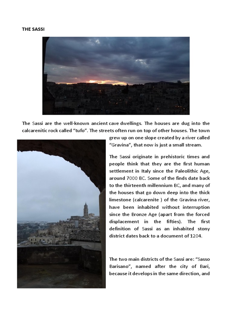 Sassi | Download Free PDF | Archaeology