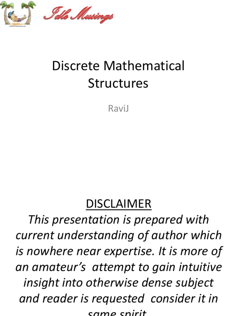 Discrete Algebra | PDF | Discrete Mathematics | Teaching Mathematics