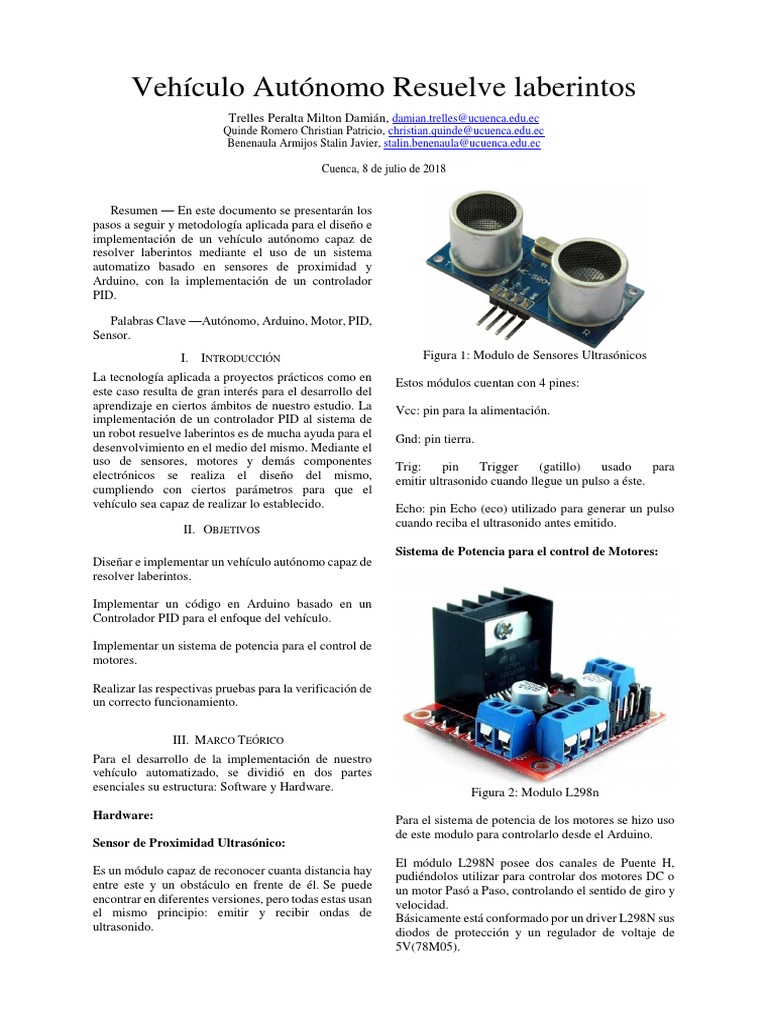 Robot Seguidor Resuelve Laberintos | PDF | Arduino | Hardware de la computadora