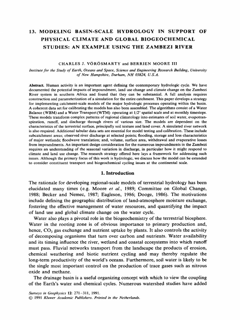 Abstract. Human Activity Is An Important Agent Defining The ...
