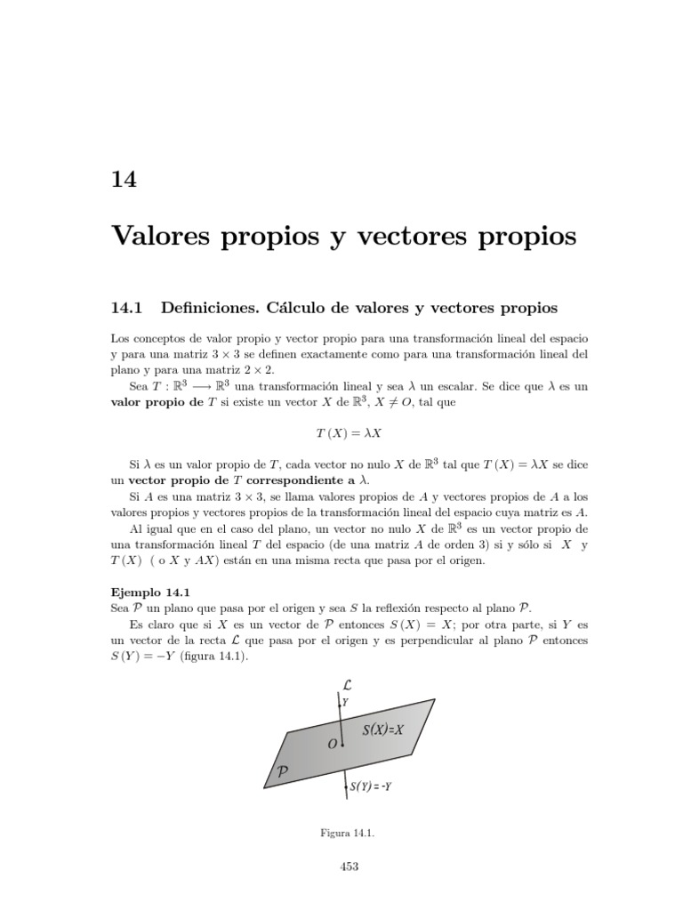 Capitulo 14 - Valores Propios y Vectores Propios | PDF | Valores propios y vectores propios ...