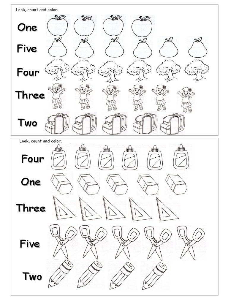 Counting and Coloring Guide | PDF