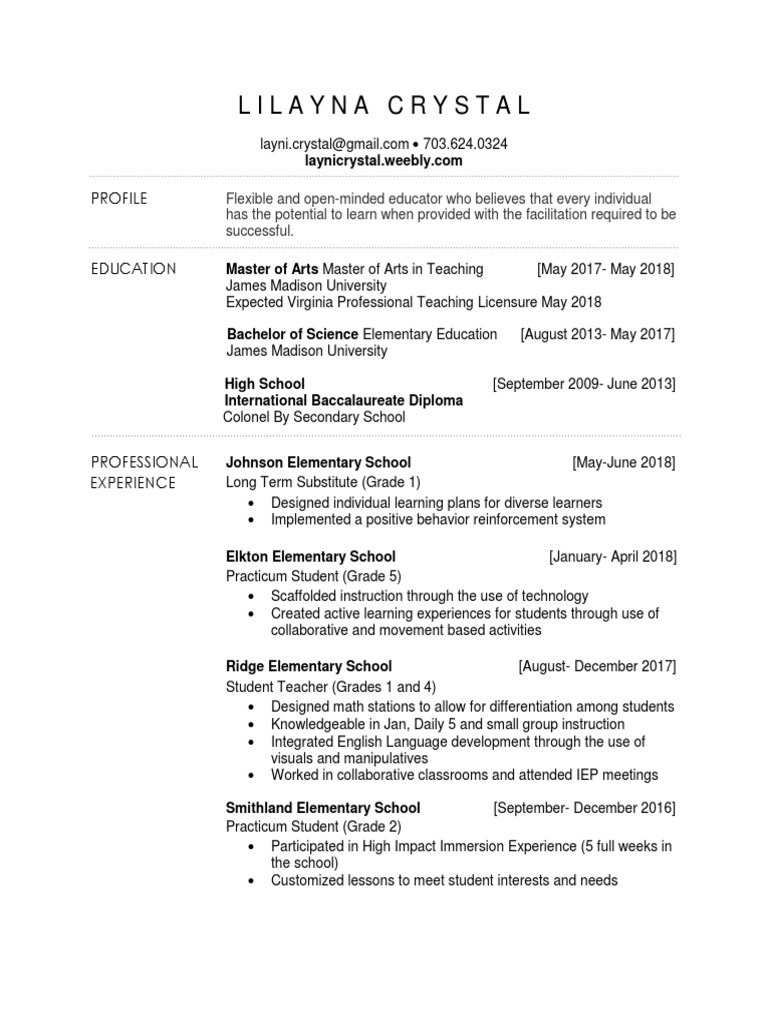 Resume LC | PDF | Primary Education | Schools