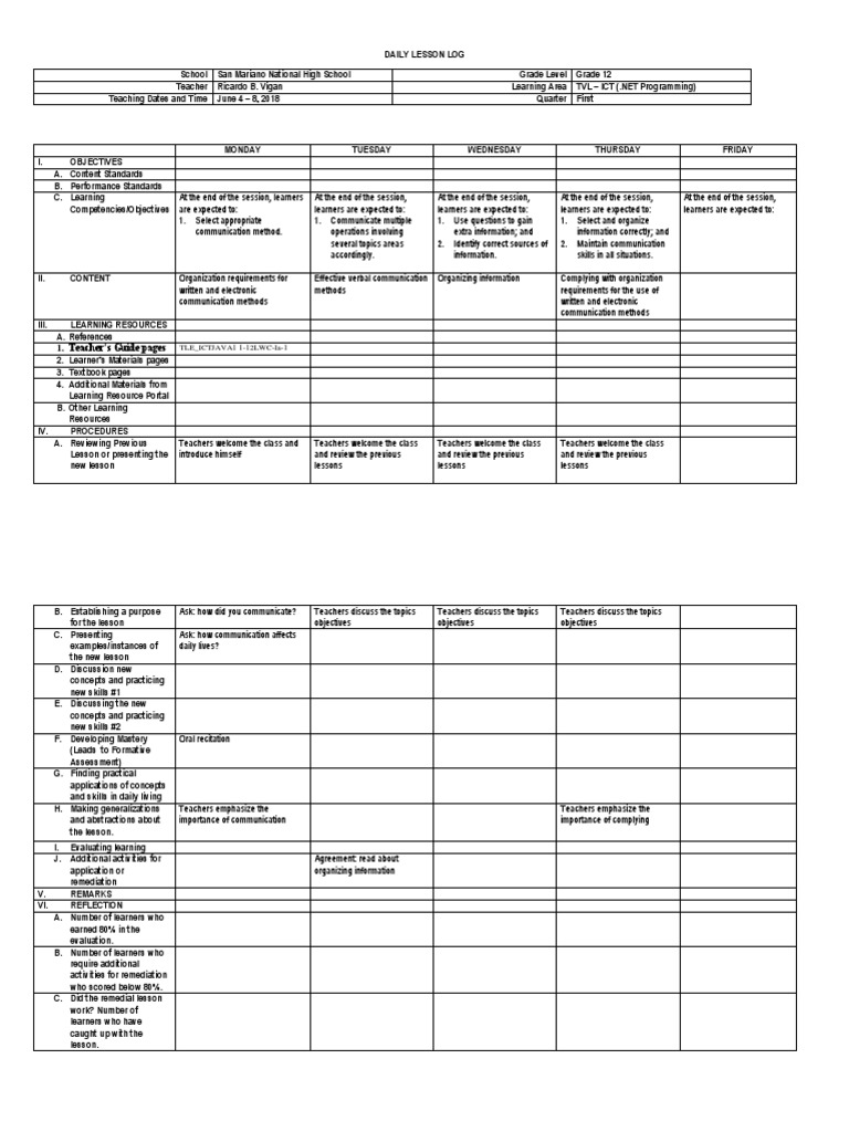 Week 1 Day 1 | PDF | Teachers | Educational Technology