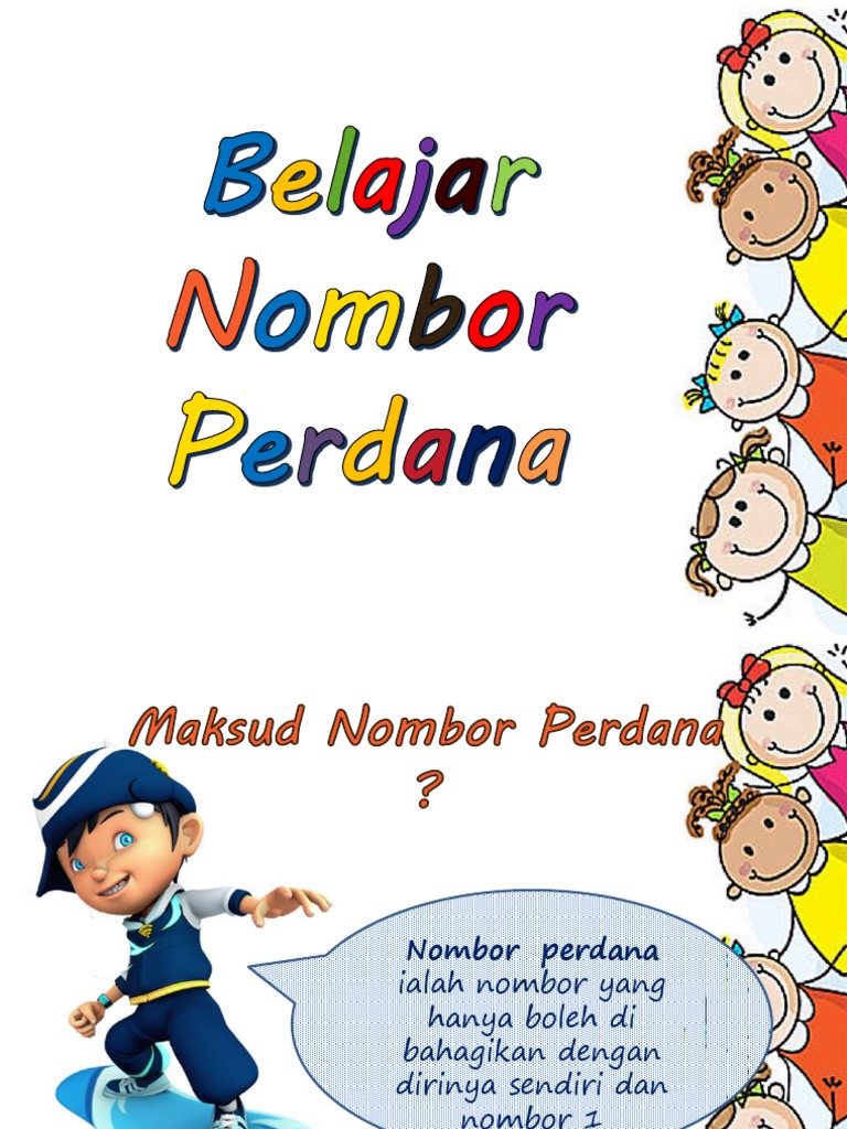 Belajar Nombor Perdana | PDF