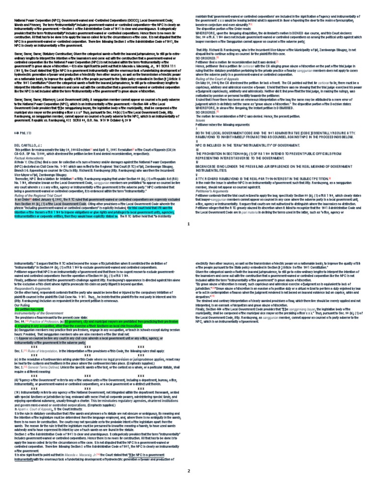 04 - Republic Vs Rambuyong | PDF | Statutory Interpretation | Social ...
