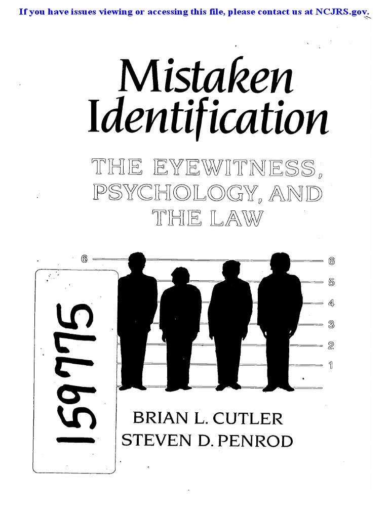 159775NCJRS PDF | PDF | Witness | Experiment